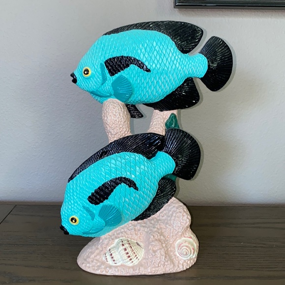 Accents | Ocean Blue Ceramic Fish Decor Adds Vibrant Color | Poshmark